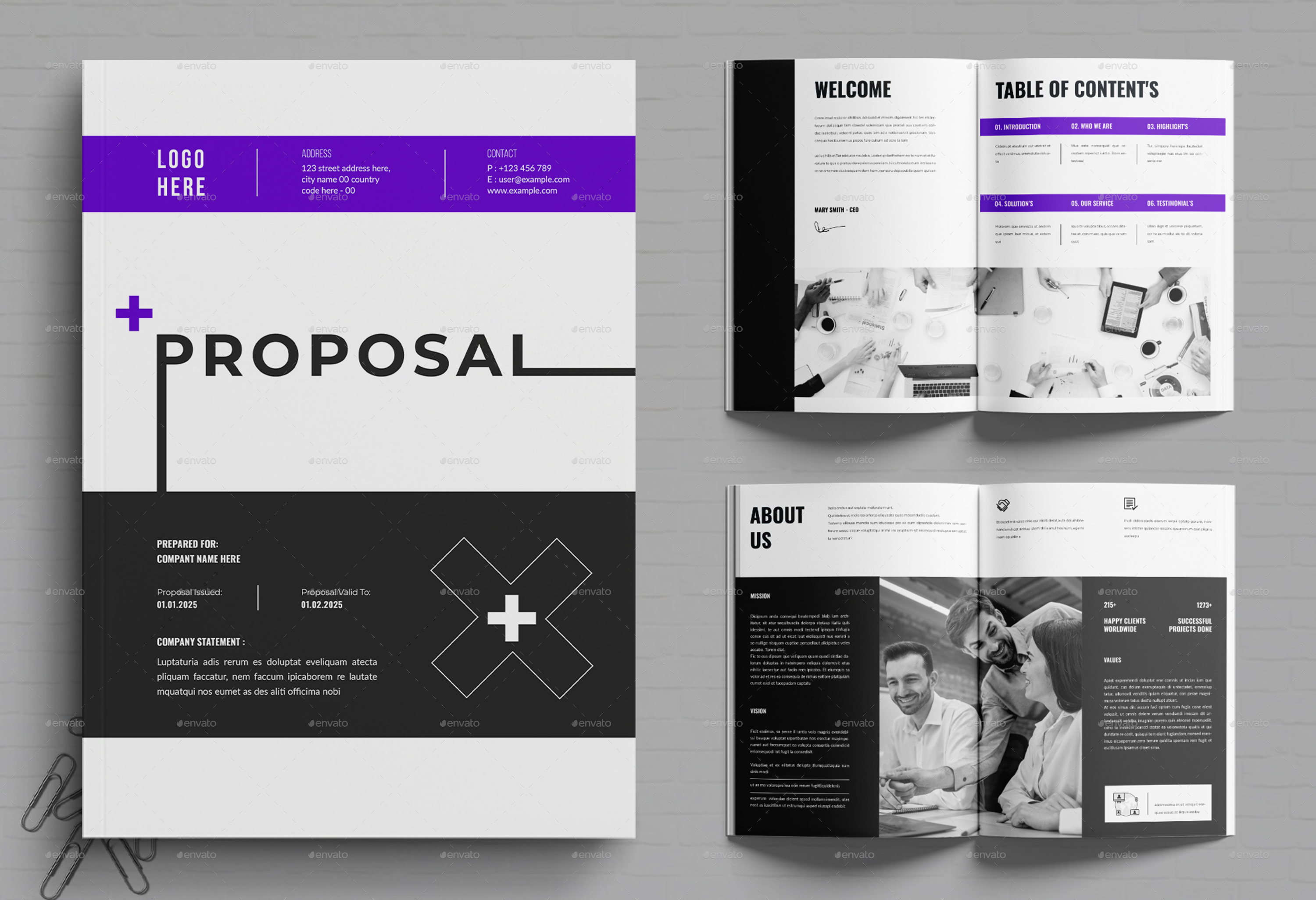 Proposal Layout Template, Print Templates | GraphicRiver