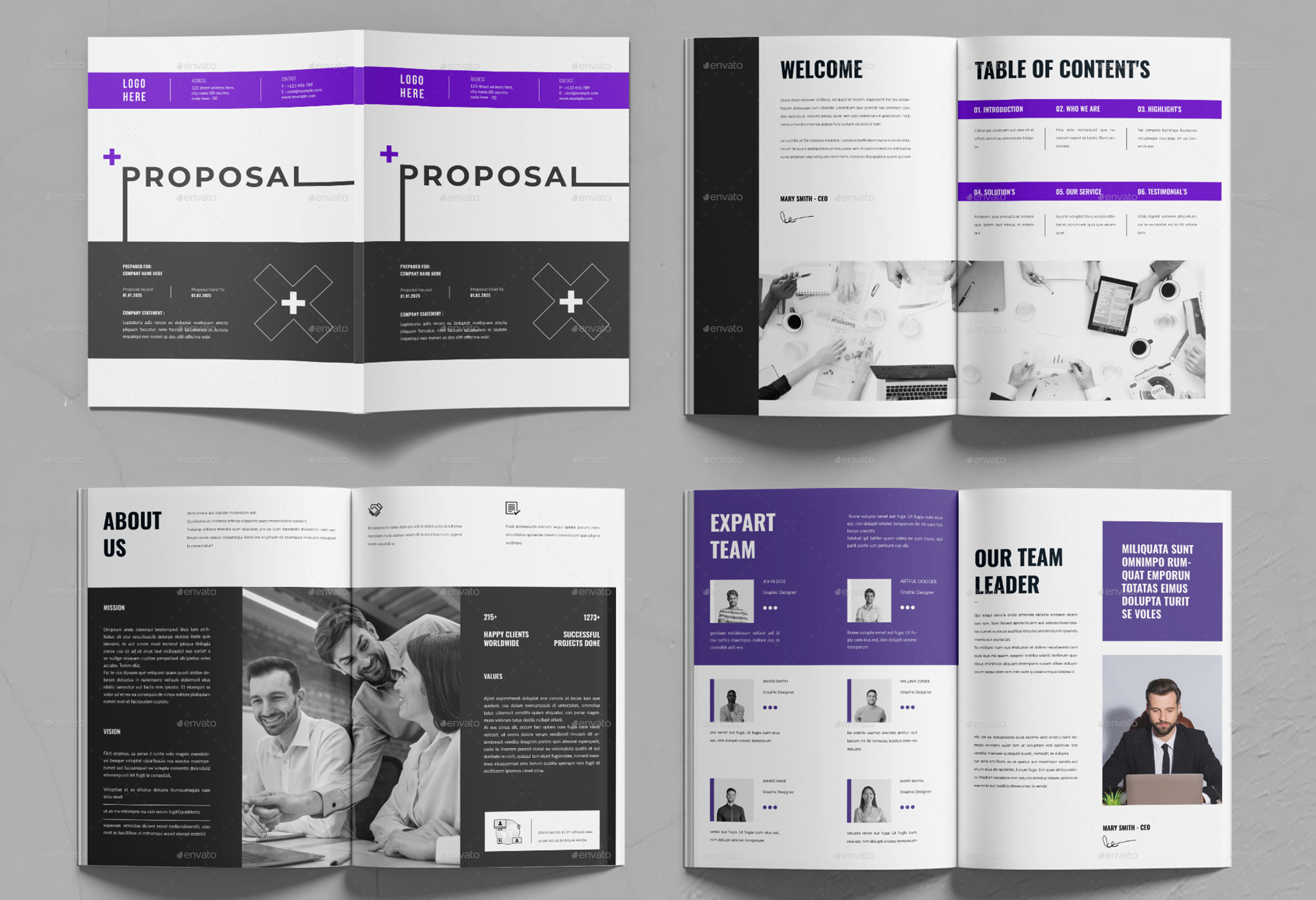 Proposal Layout Template, Print Templates | GraphicRiver
