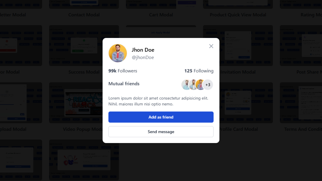 MultiModal - Responsive TailwindCSS Modals and Popups React NextJs ... MultiModal - Responsive TailwindCSS Modals and Popups React NextJs ...