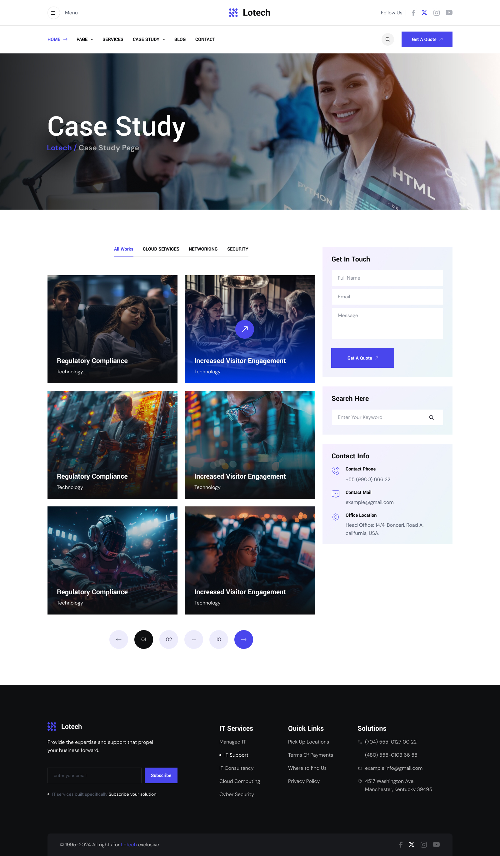 Lotech - Technology & IT Solutions Figma Template by bracketweb | ThemeForest