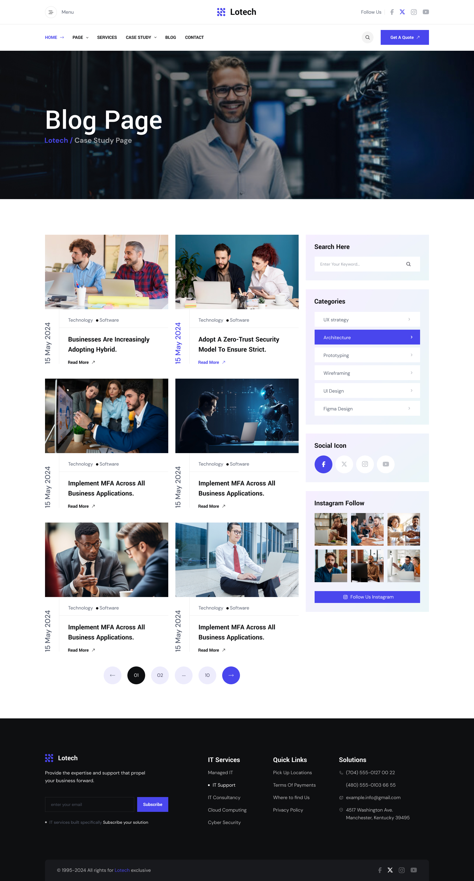Lotech - Technology & IT Solutions Figma Template by bracketweb ...
