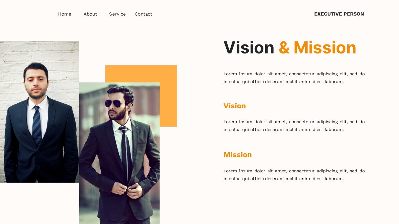 Executive Person - Business Powerpoint Templates, Presentation Templates