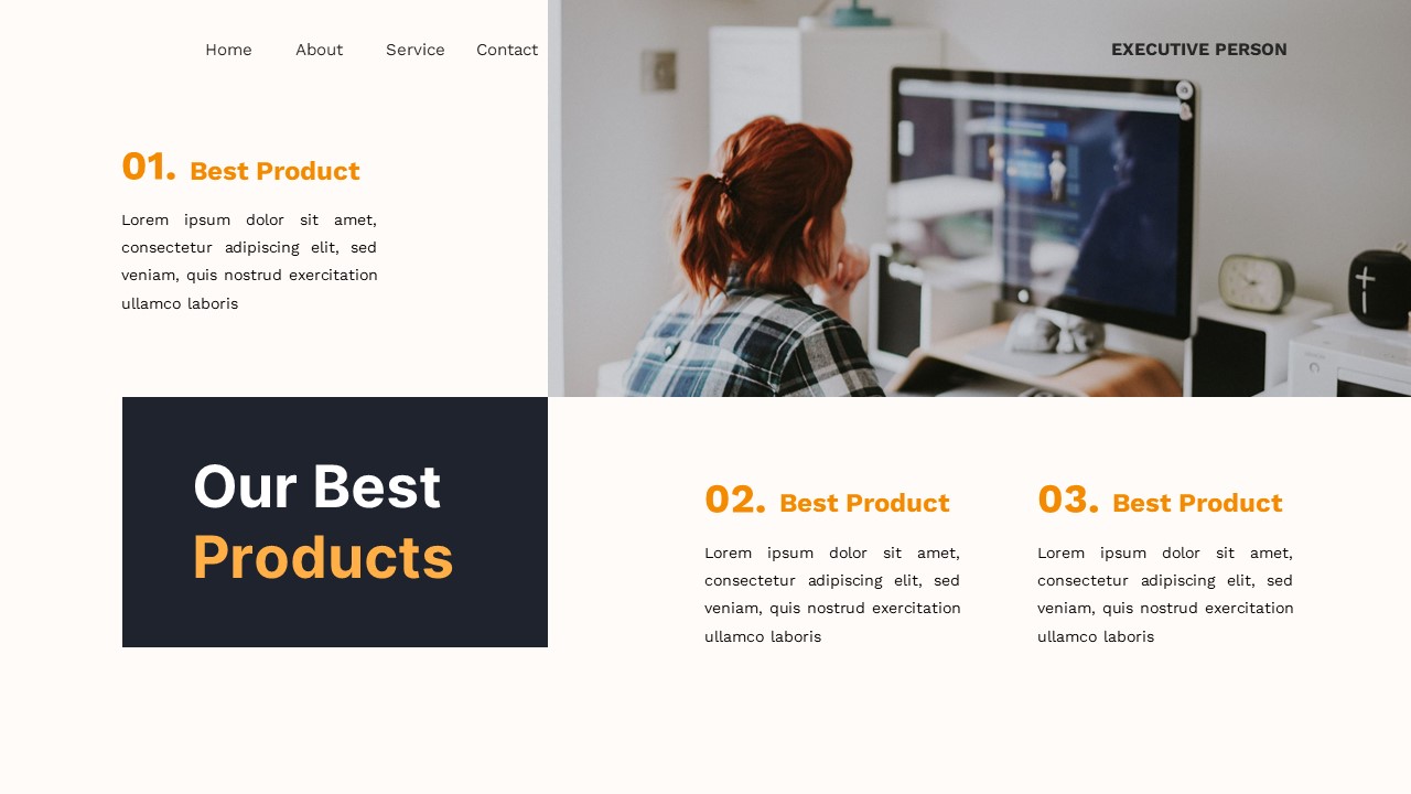 Executive Person - Business Powerpoint Templates, Presentation Templates
