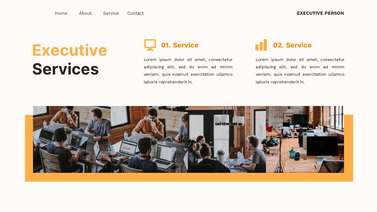 Executive Person - Business Powerpoint Templates, Presentation Templates