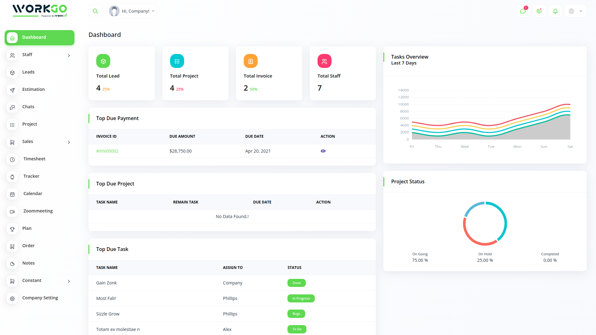 WorkGo - Lead and Project Management Tool by WorkDo | CodeCanyon