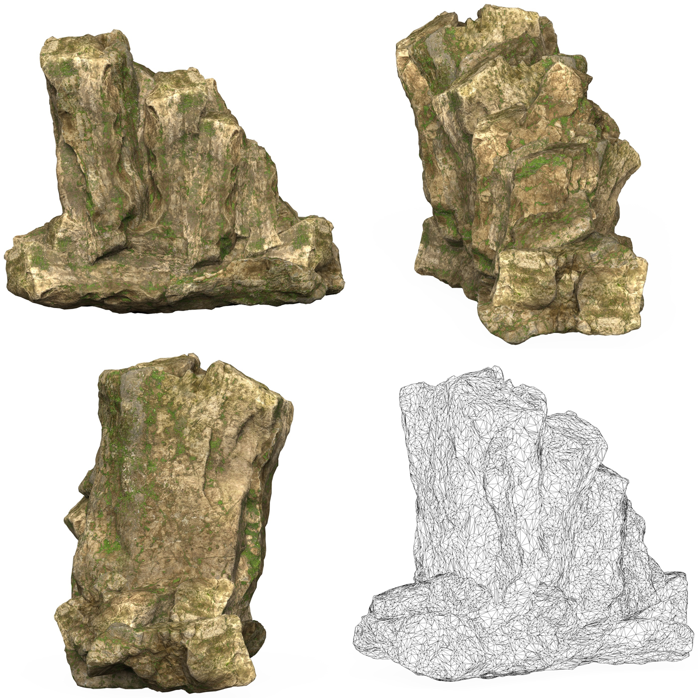 12 Mountain Rocks Collection by plantworld3d | 3DOcean