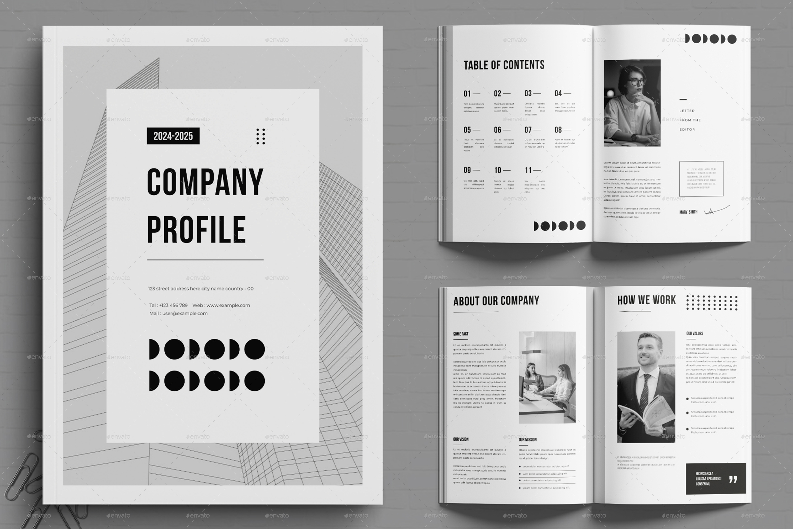 Company Profile Layout, Print Templates | GraphicRiver