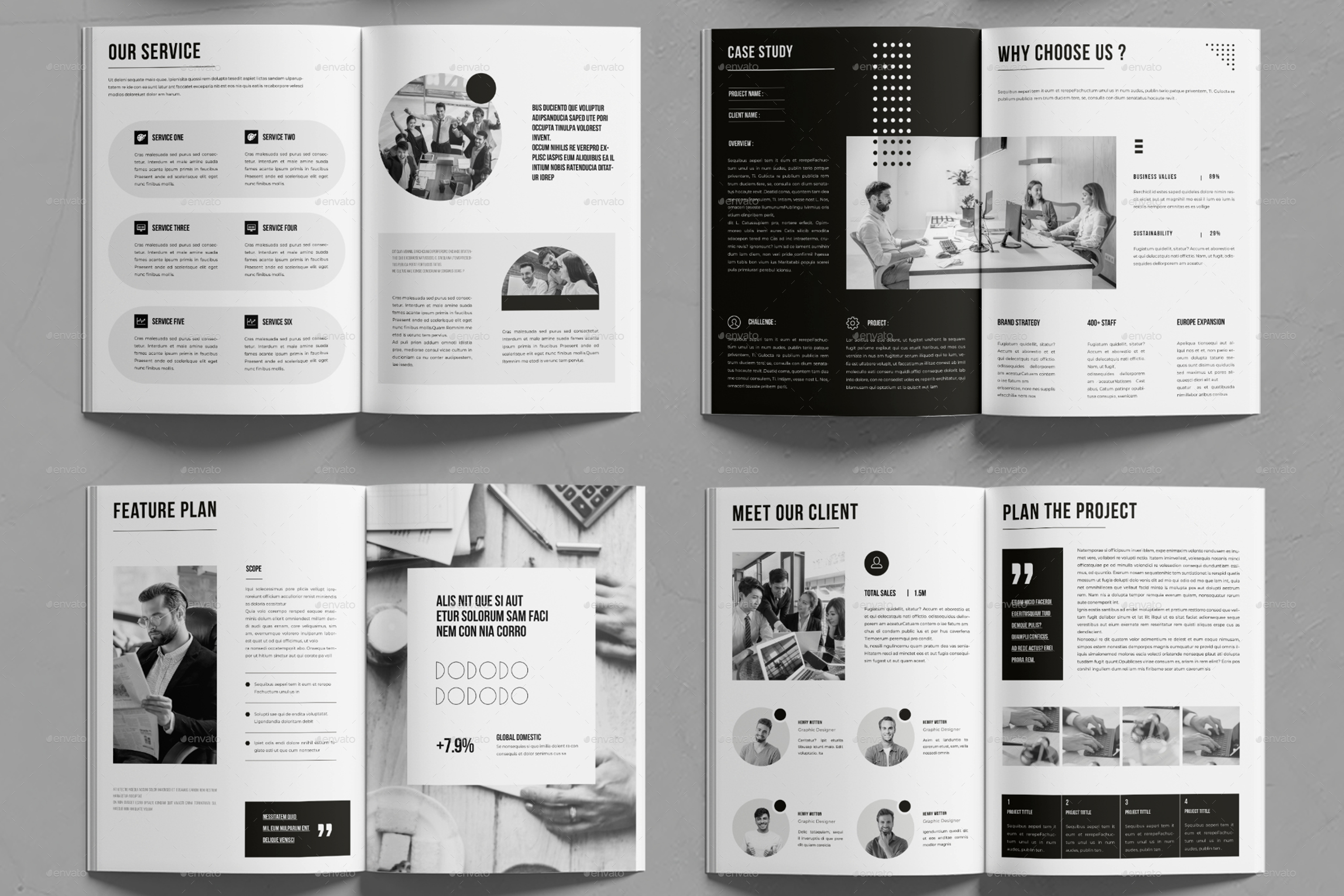 Company Profile Layout, Print Templates | GraphicRiver