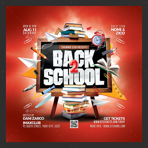 Back To School Flyer, Print Templates | GraphicRiver