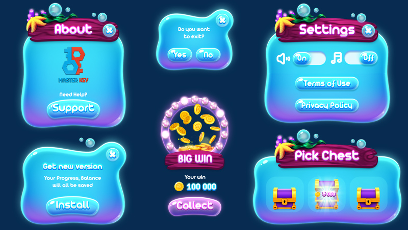 HTML Aqua Slot Game by Master_Key | CodeCanyon