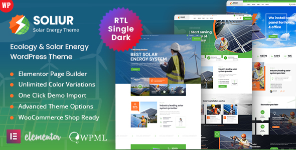 Soliur - Solar WordPress Theme by ThemeMascot | ThemeForest