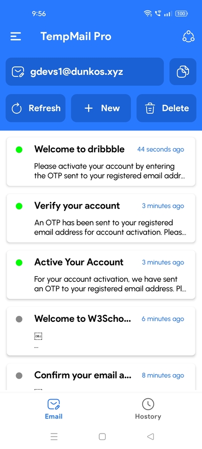 TempMail Pro - Temporary Disposable Email Address , Tmail API by G-Devs