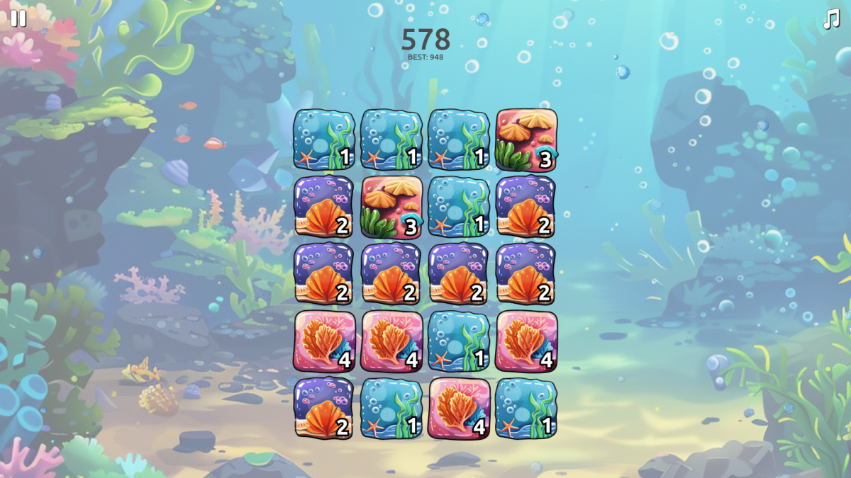 Reef Connect Challenge - HTML5 Casual game by trezegames | CodeCanyon