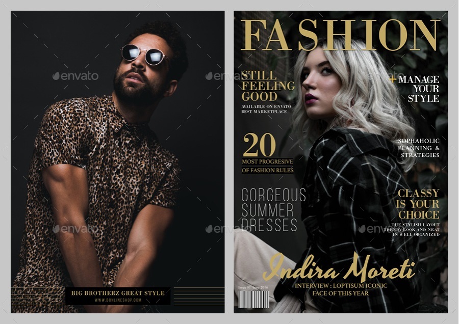 New Fashion Magazine, Print Templates | GraphicRiver