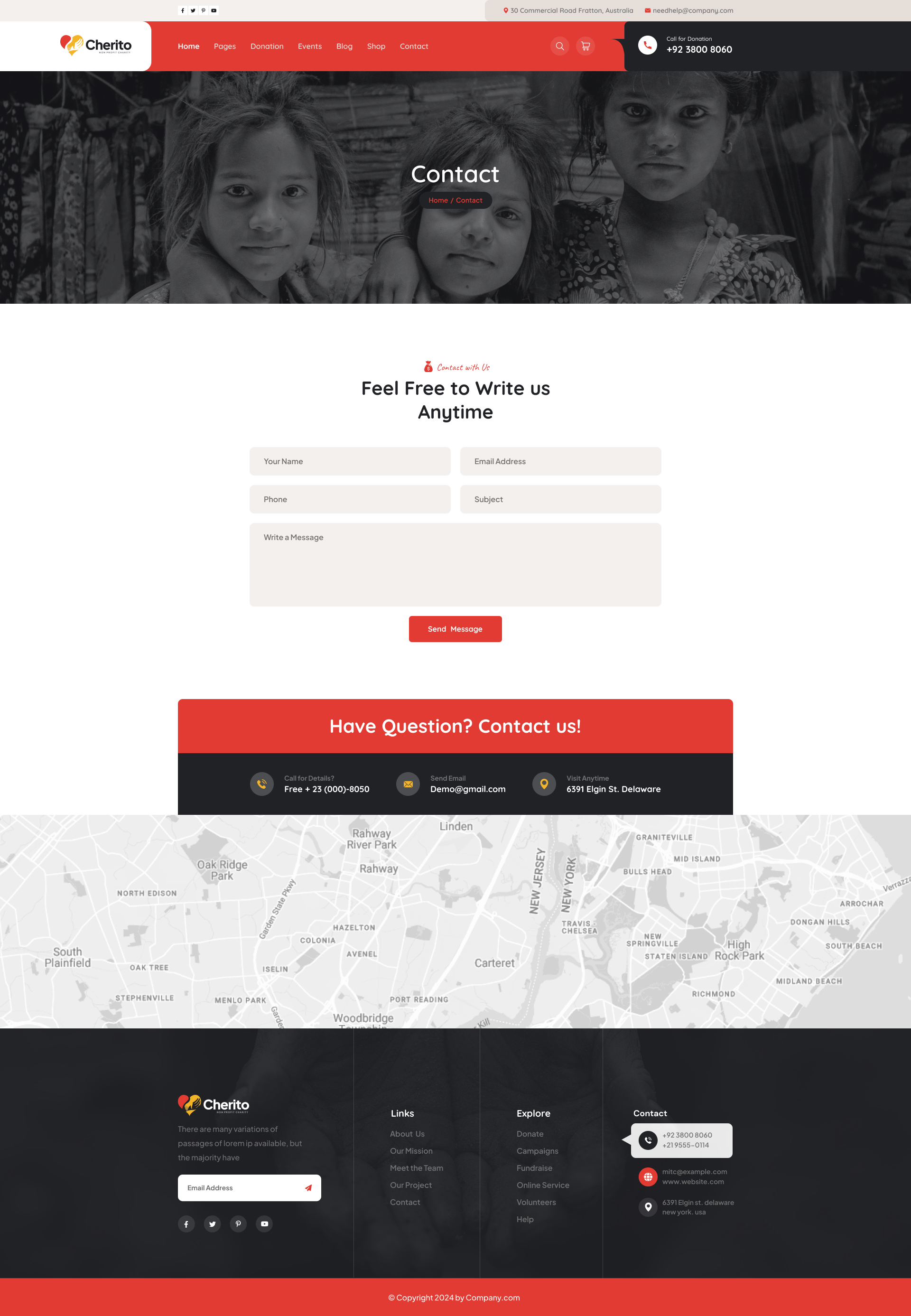Cherito - Non Profit Charity Figma Template by Layerdrops | ThemeForest