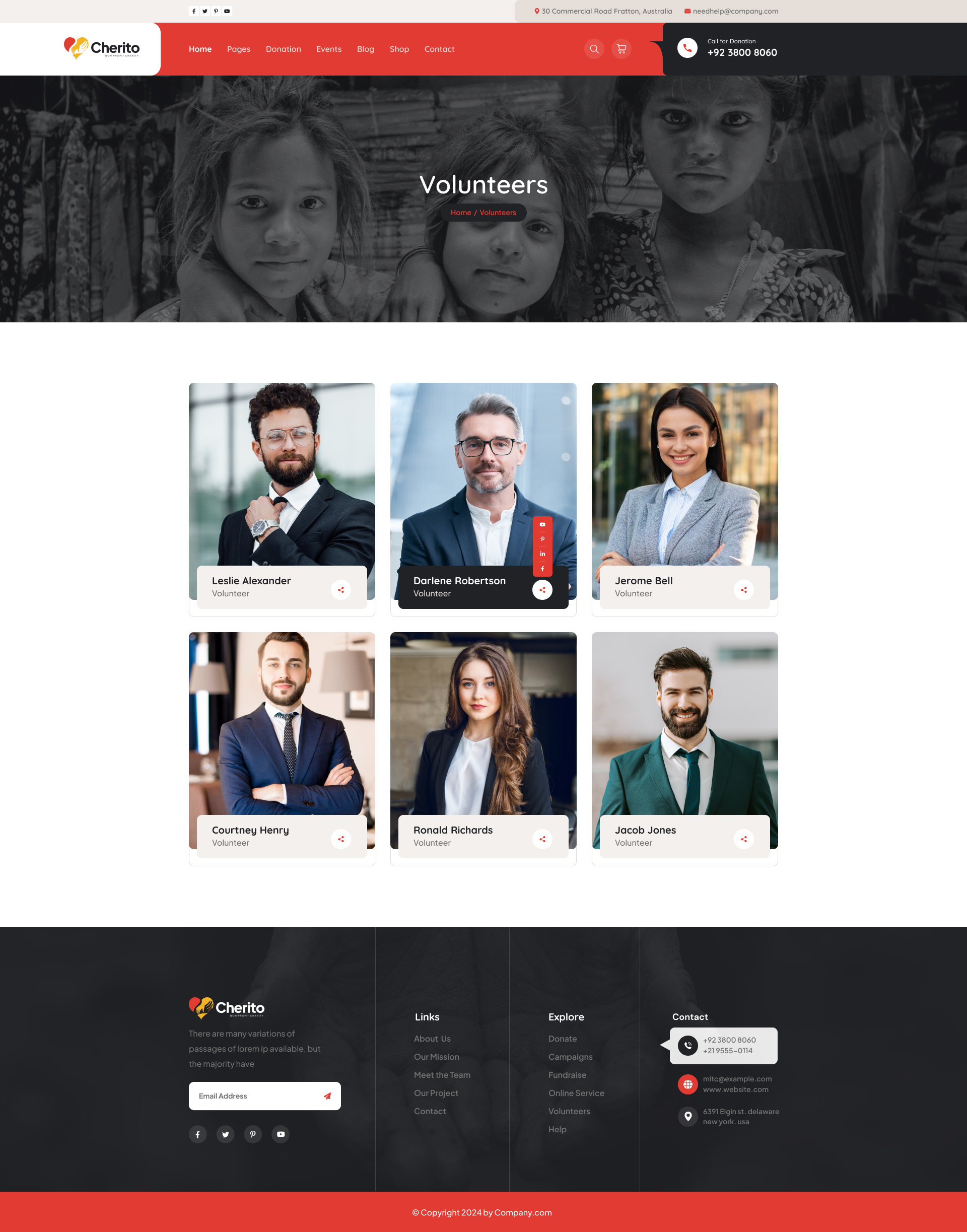 Cherito - Non Profit Charity Figma Template by Layerdrops | ThemeForest