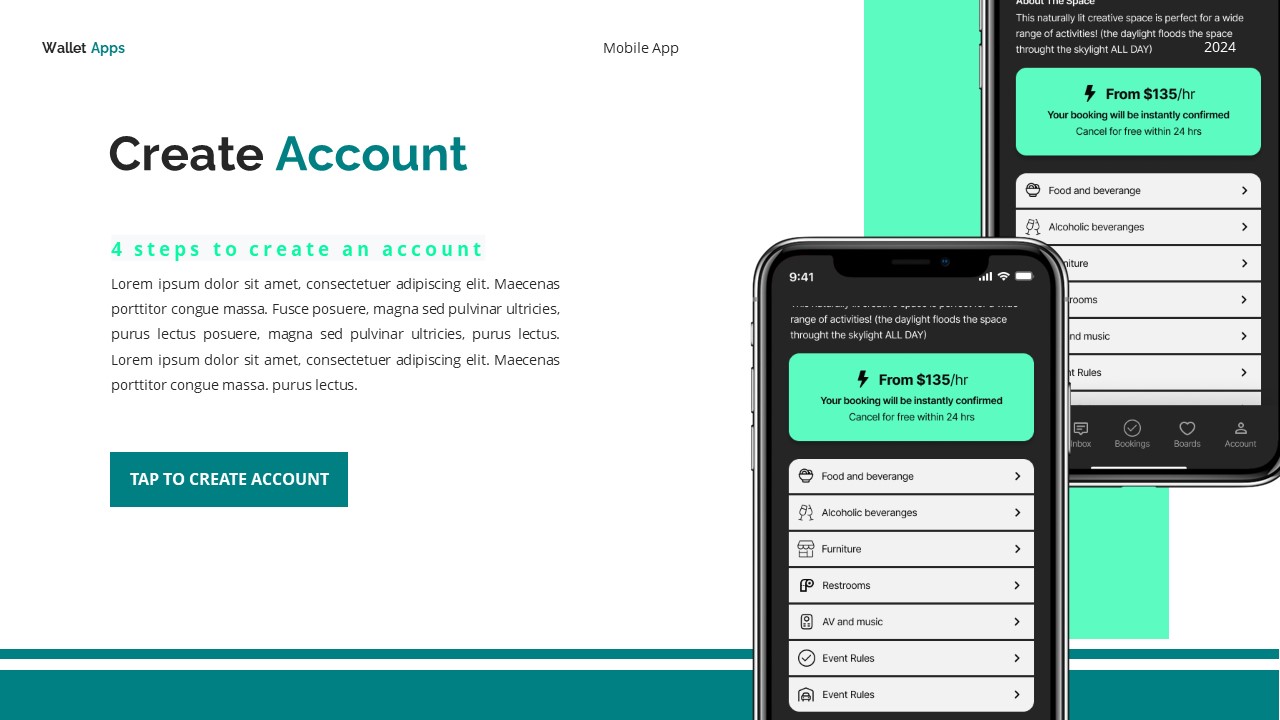Wallet Apps - Mobile App Powerpoint Templates, Presentation Templates