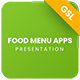 Food Menu Apps - Mobile App Google Slide Templates, Presentation Templates