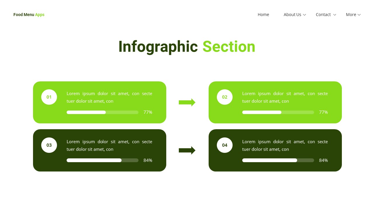 Food Menu Apps - Mobile App Google Slide Templates, Presentation Templates