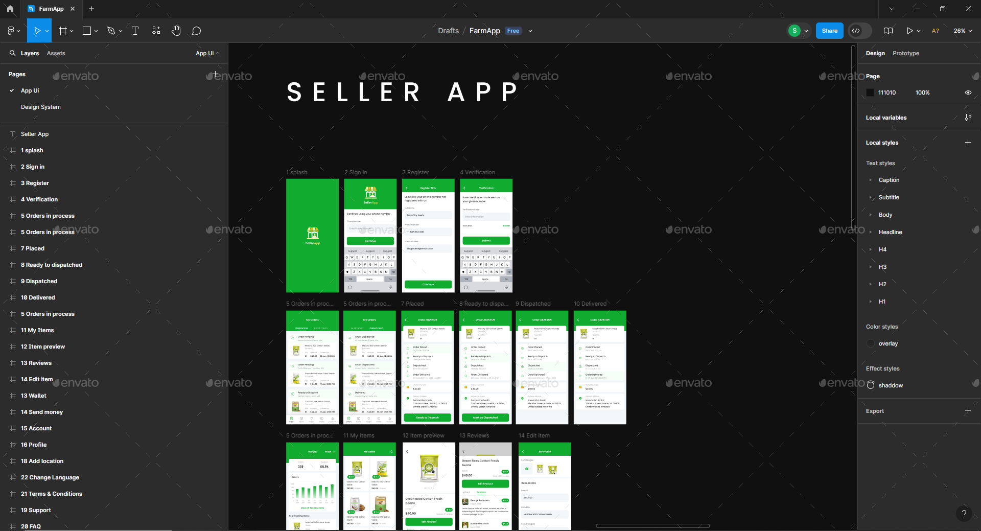 eCommerce App UI | Complete Farming Solutions | All-in-1 Agriculture ...