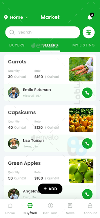 eCommerce App UI | Complete Farming Solutions | All-in-1 Agriculture ...