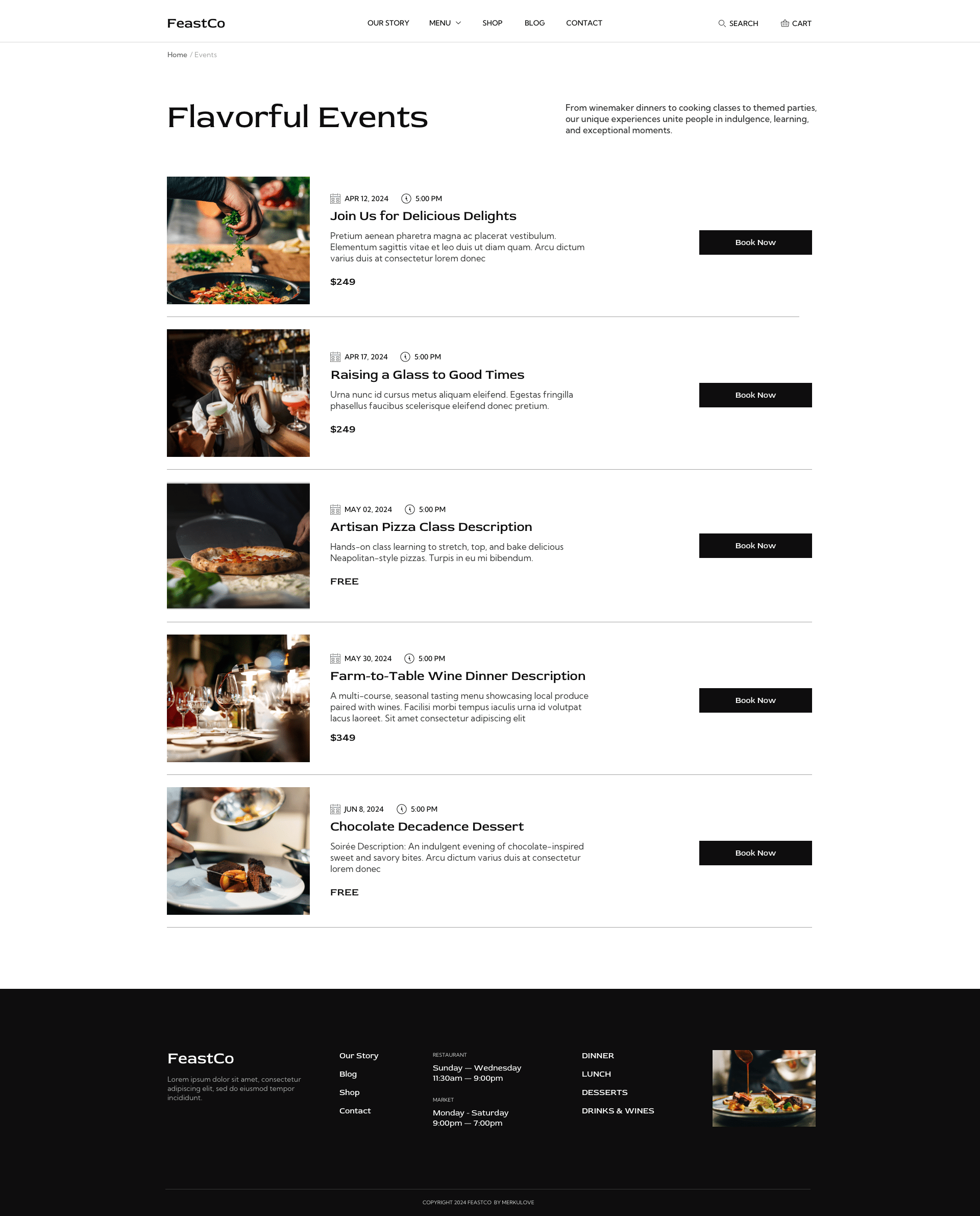 FeastCo – Restaurant Template for Adobe Photoshop by merkulove ...