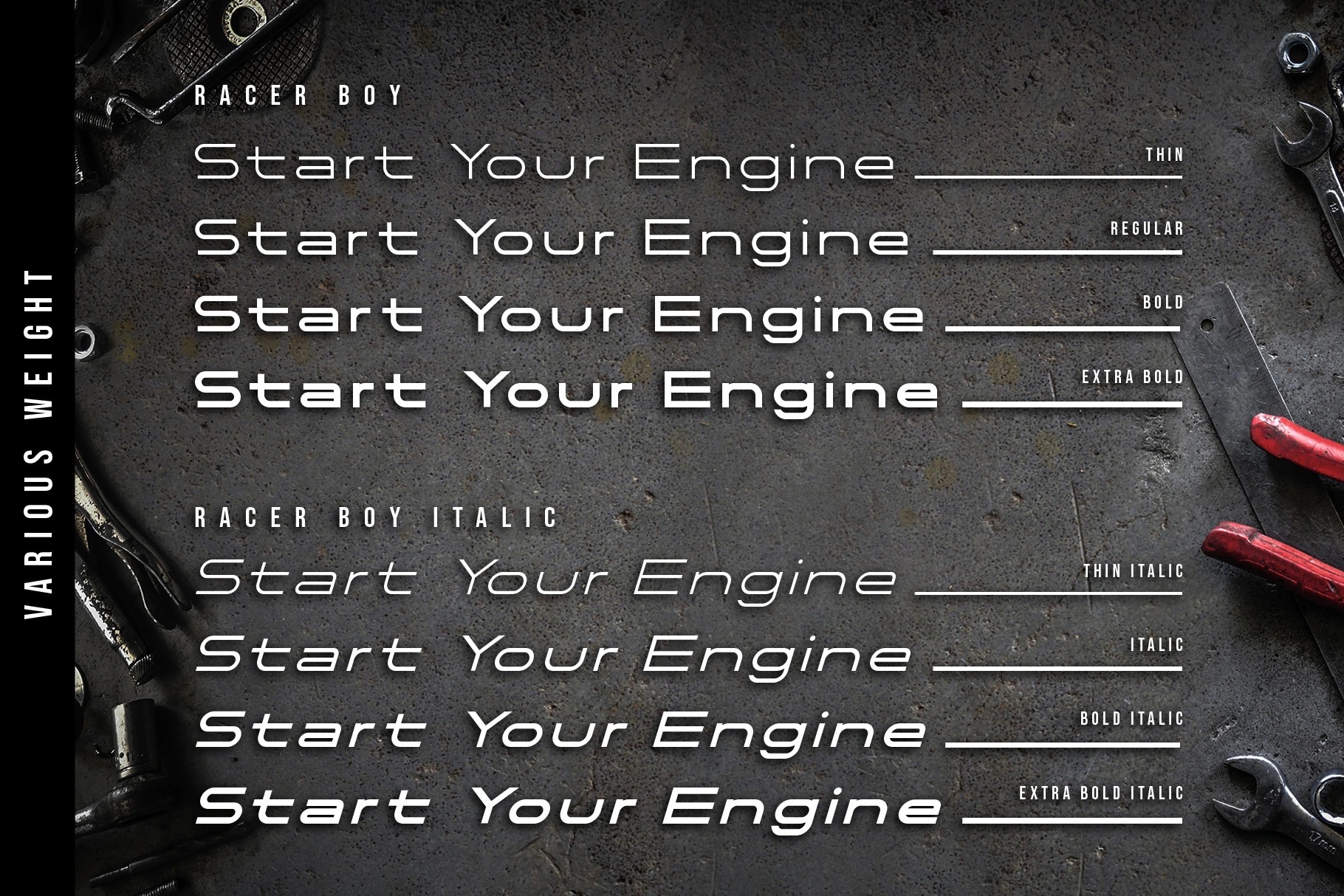 Racer Boy, Fonts | GraphicRiver