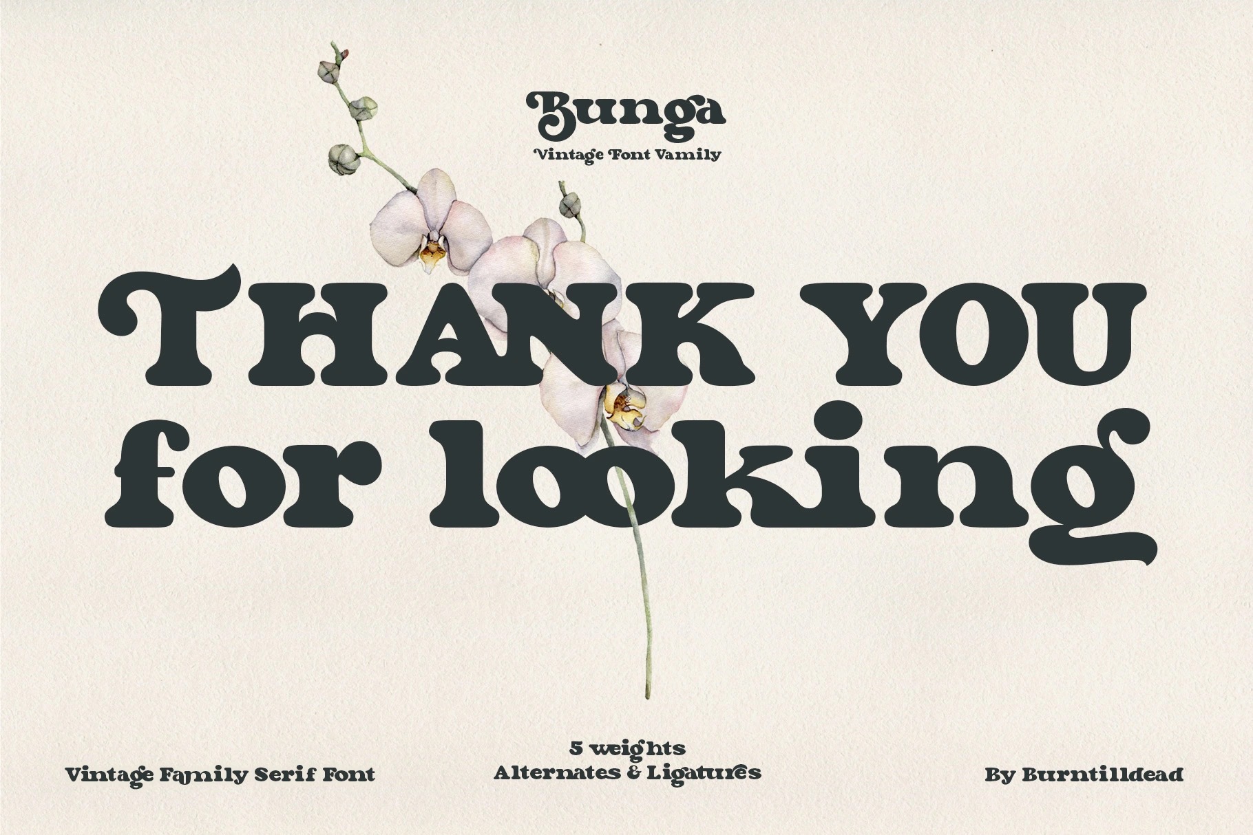 Bunga, Fonts | GraphicRiver