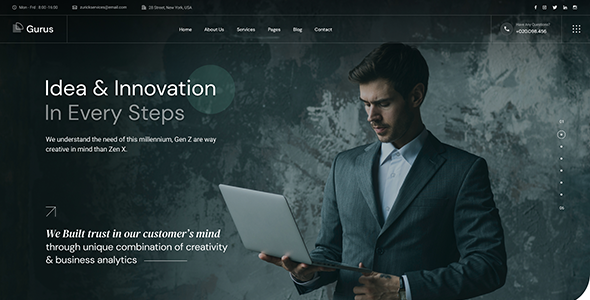 Gurus - Business Consulting WordPress Theme by Bravis-Themes | ThemeForest