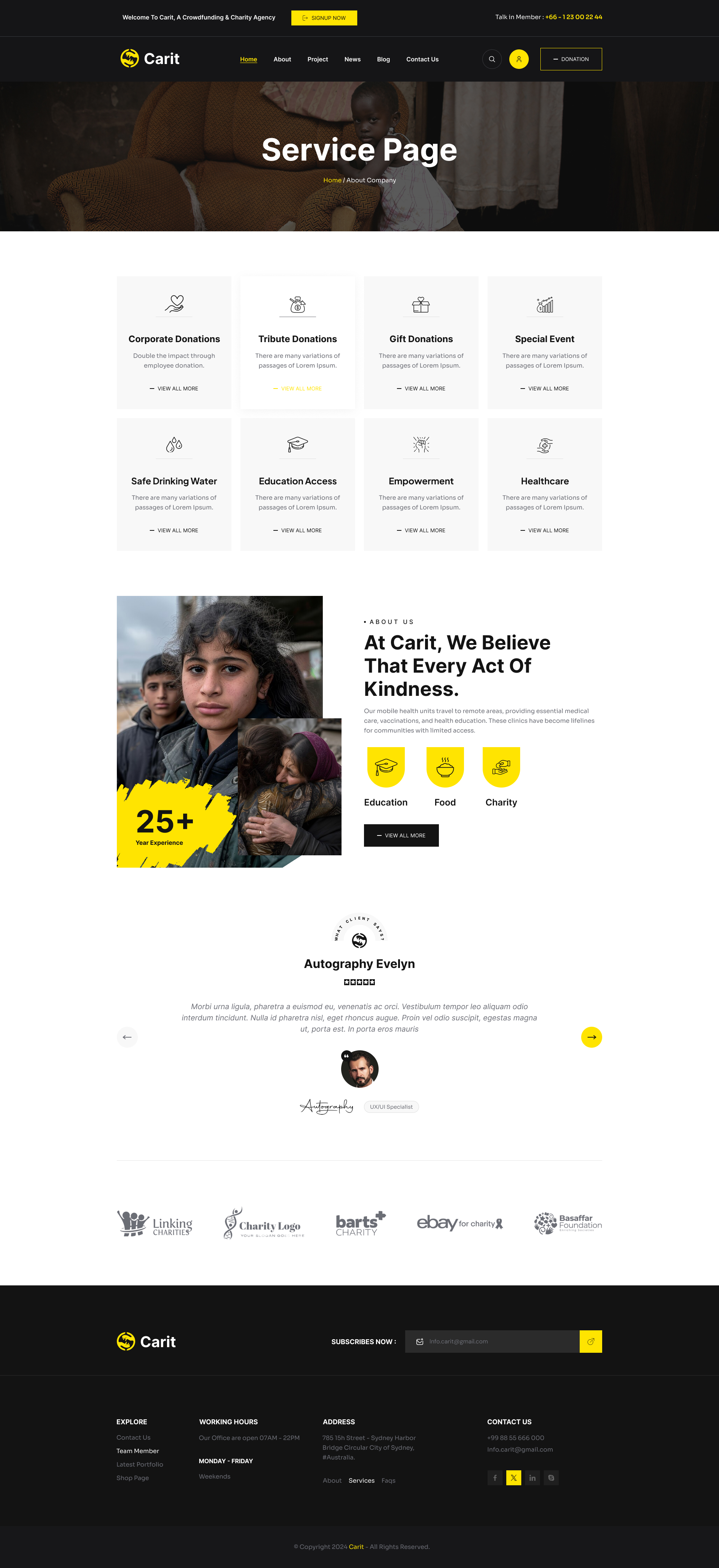 Carit - Charity Nonprofit & Donation Figma Template by bracketweb ...