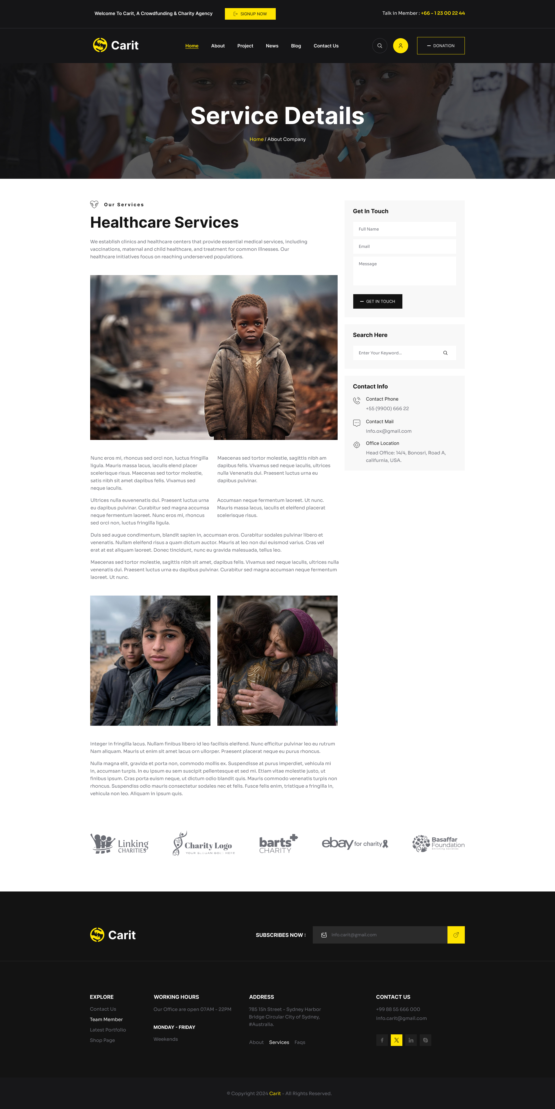 Carit - Charity Nonprofit & Donation Figma Template by bracketweb ...