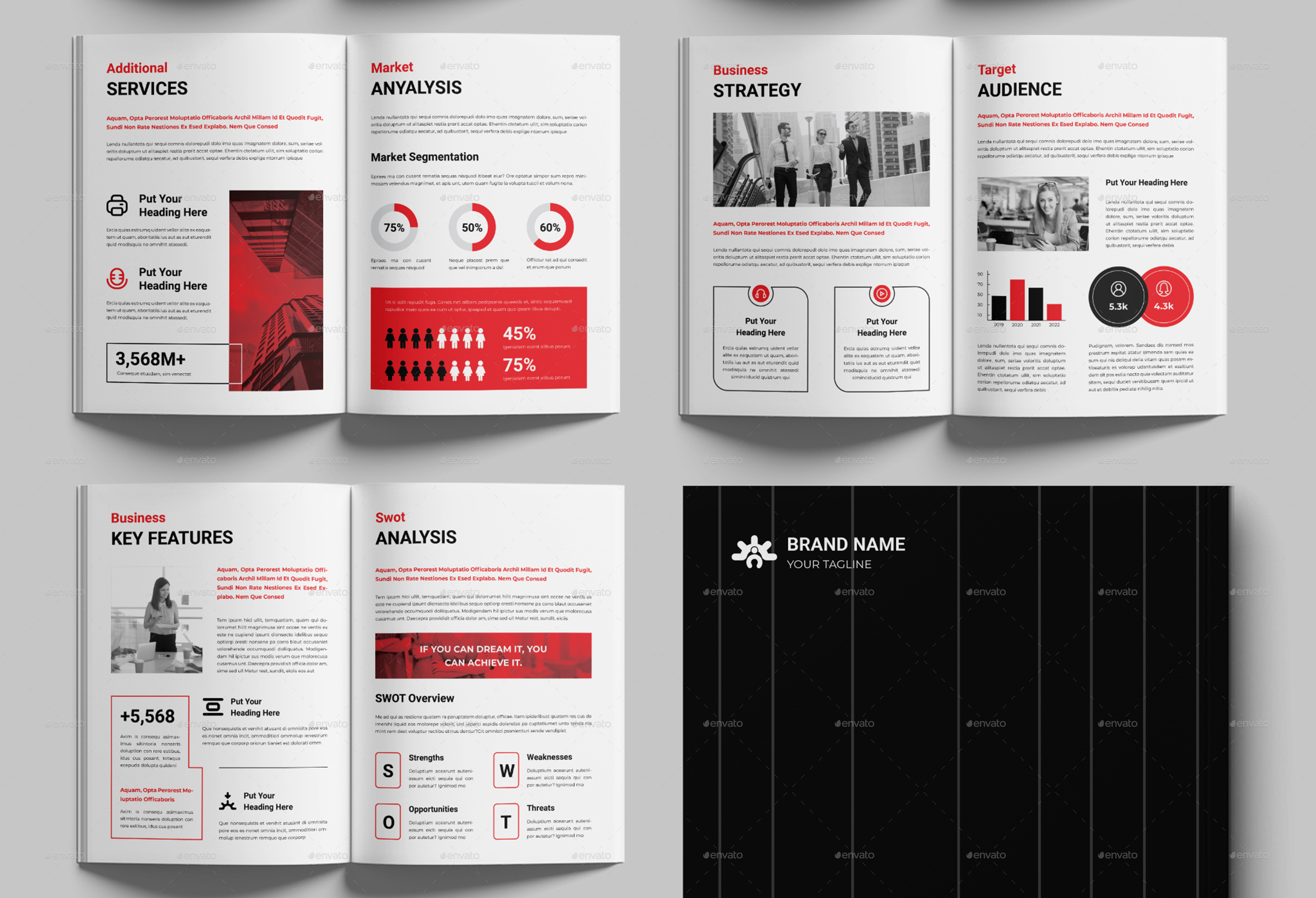 Business Plan Brochure Layout, Print Templates | GraphicRiver