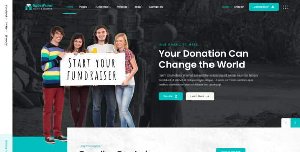 Boostfund Crowdfunding And Charity Aspnet Core And Mvc Bootstrap Template By Dexignzone