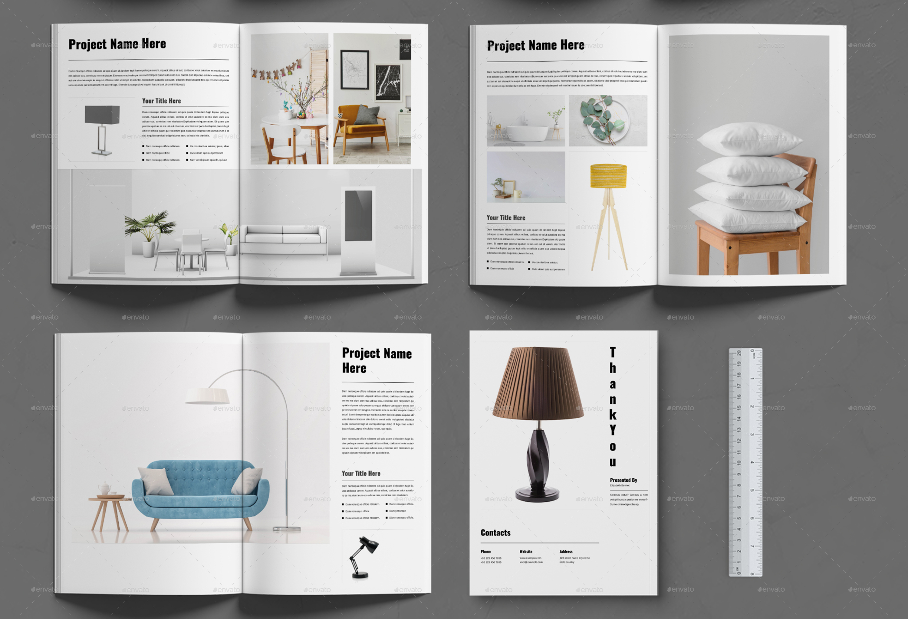 Portfolio Layout Template, Print Templates | GraphicRiver