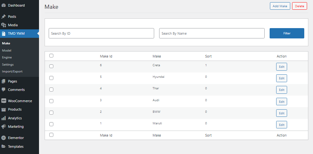 WooCommerce Vehicle Parts Finder - Make-Model-Engine-Year by TmdStudio