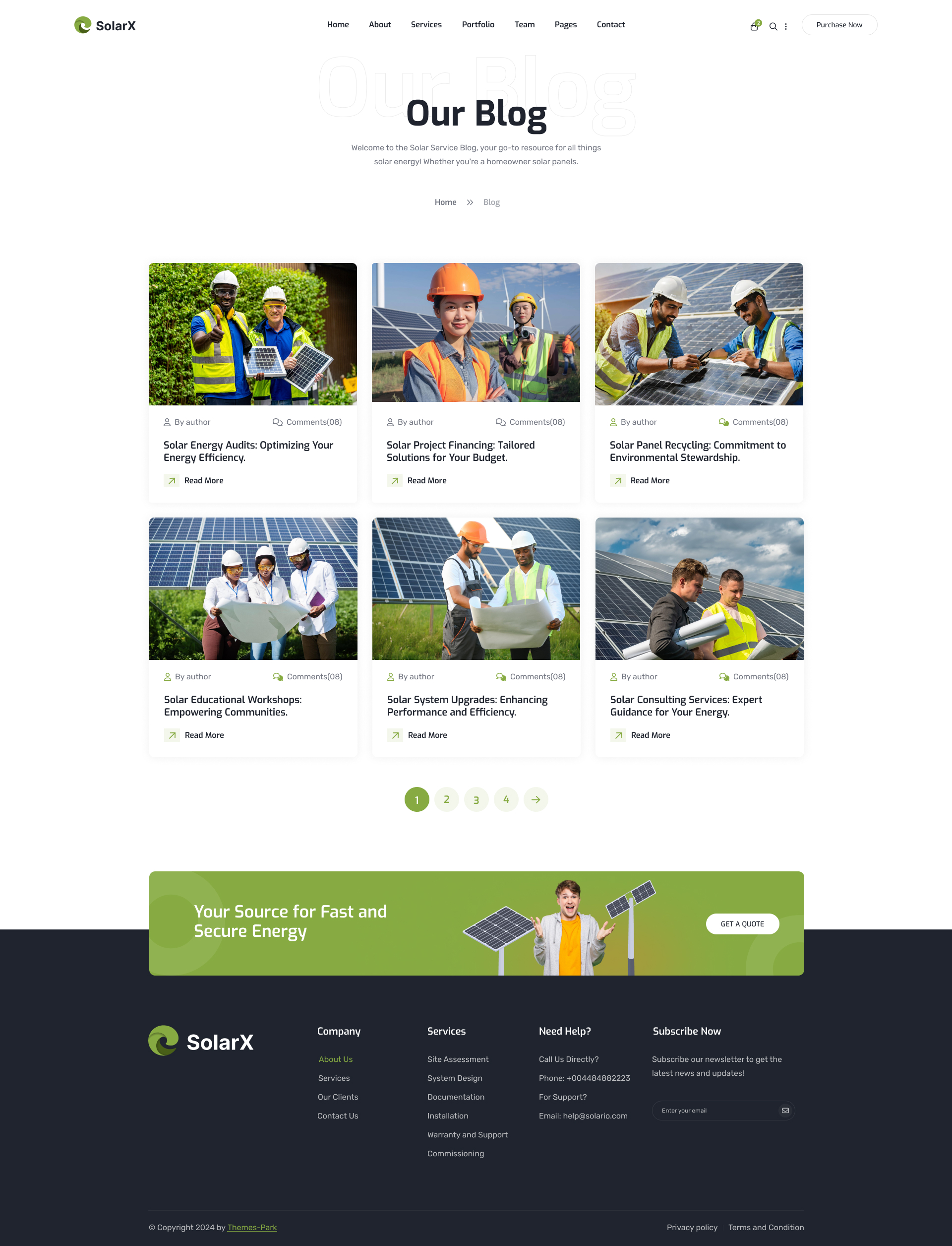 SolarX | Solar And Renewable Energy Figma Template by InversWeb | ThemeForest