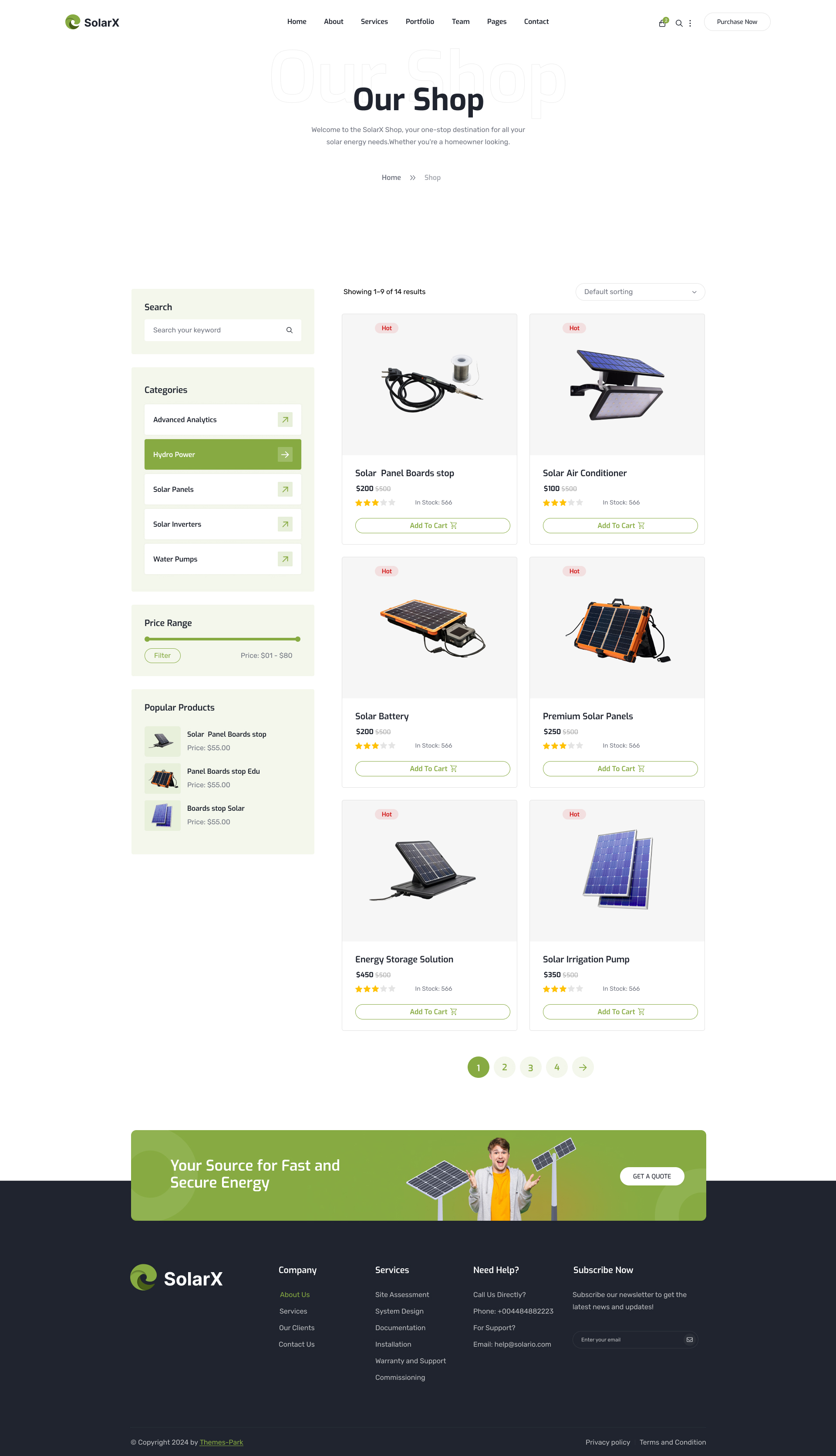 SolarX | Solar And Renewable Energy Figma Template by InversWeb | ThemeForest