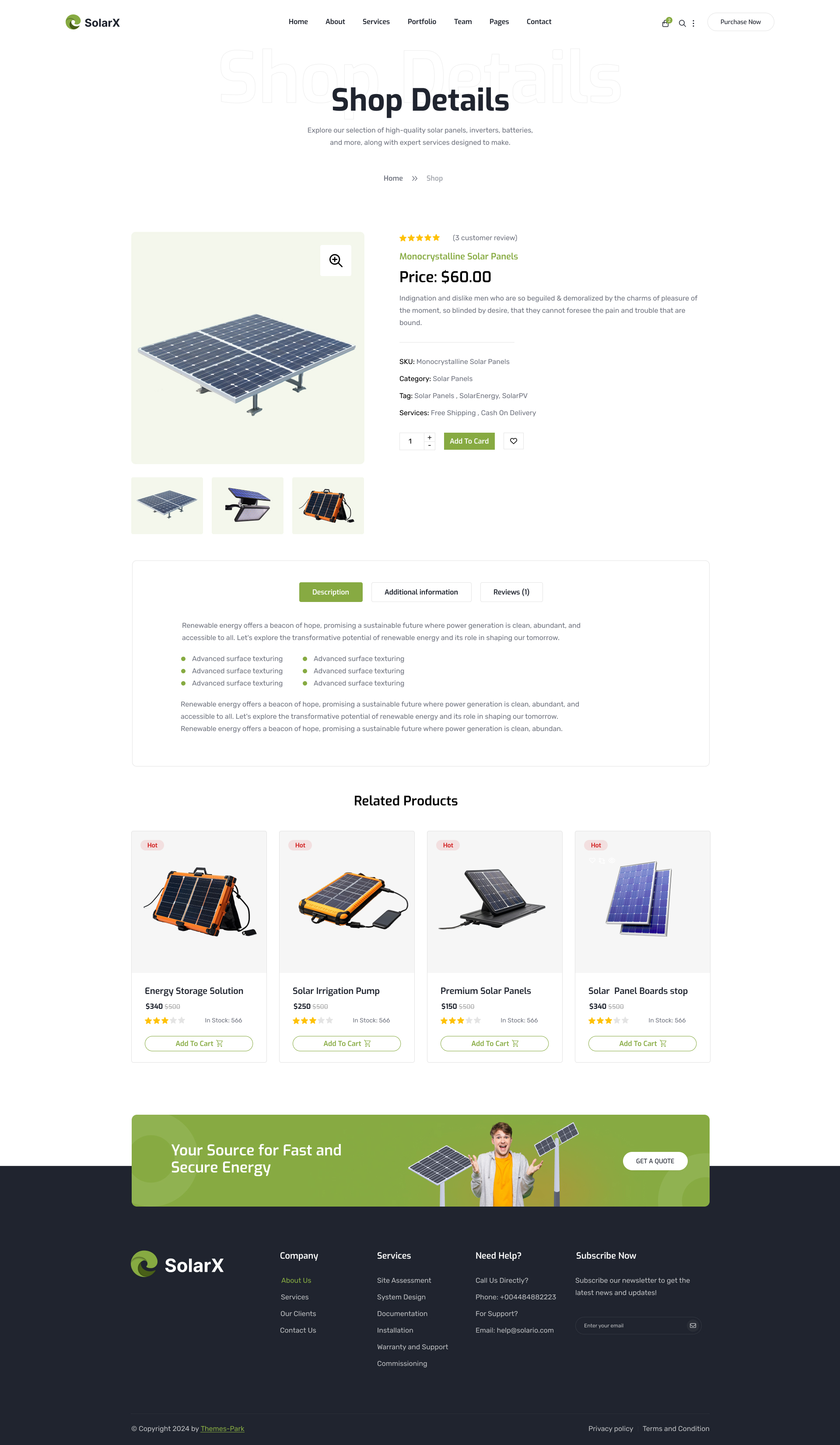SolarX | Solar And Renewable Energy Figma Template by InversWeb | ThemeForest