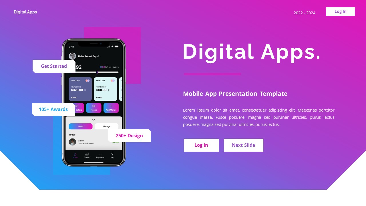 Digital Apps - Mobile App Powerpoint Templates, Presentation Templates