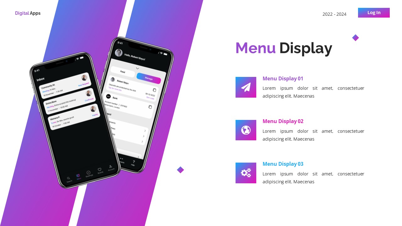 Digital Apps - Mobile App Google Slide Templates, Presentation Templates