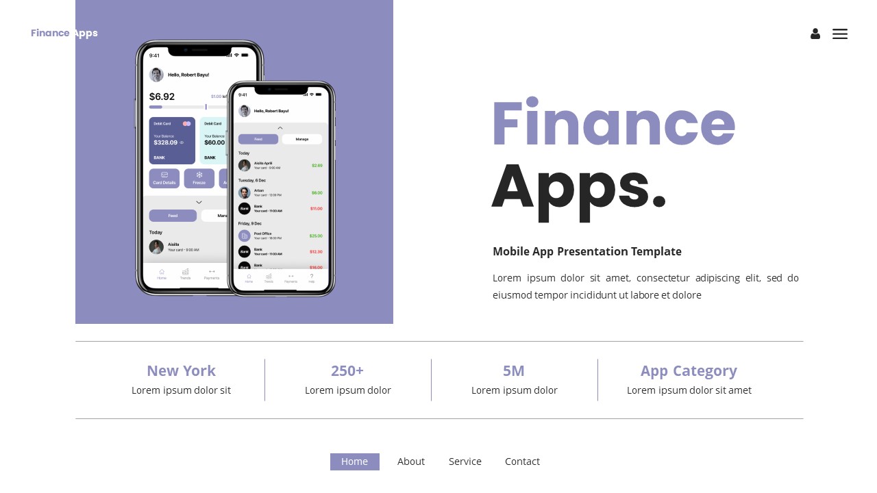 Finance Apps - Mobile App Powerpoint Templates, Presentation Templates