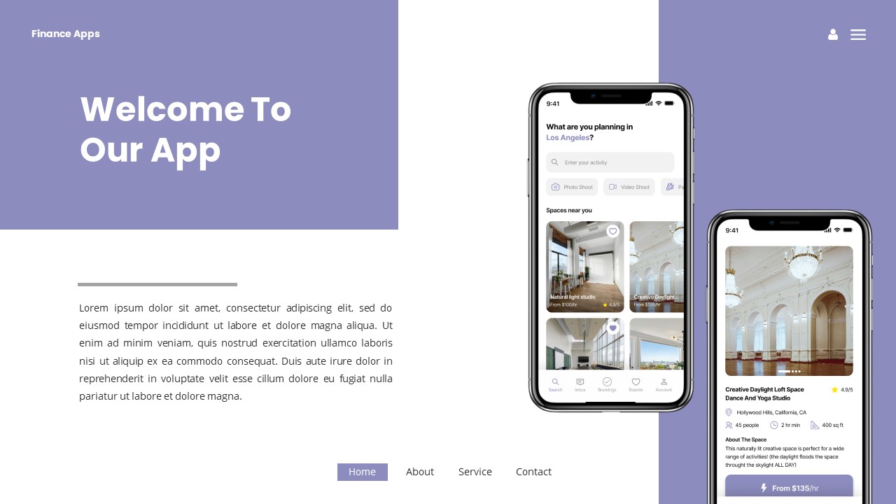 Finance Apps - Mobile App Google Slide Templates, Presentation Templates