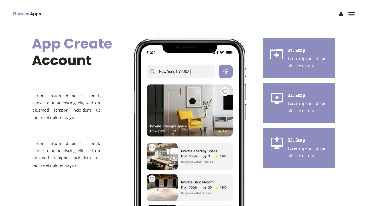 Finance Apps - Mobile App Google Slide Templates, Presentation Templates