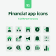 Financial App Icon Set, Icons | GraphicRiver