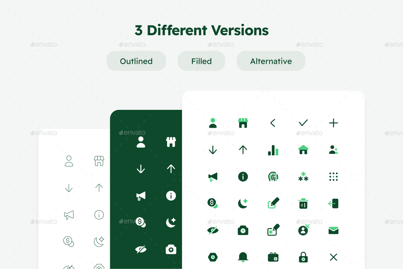 Financial App Icon Set, Icons | GraphicRiver