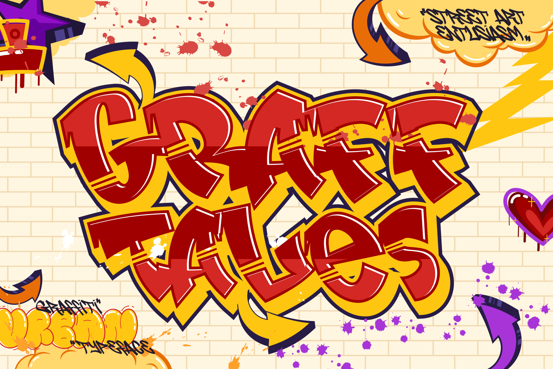 Graff Tales - Urban Street Letters, Fonts | GraphicRiver