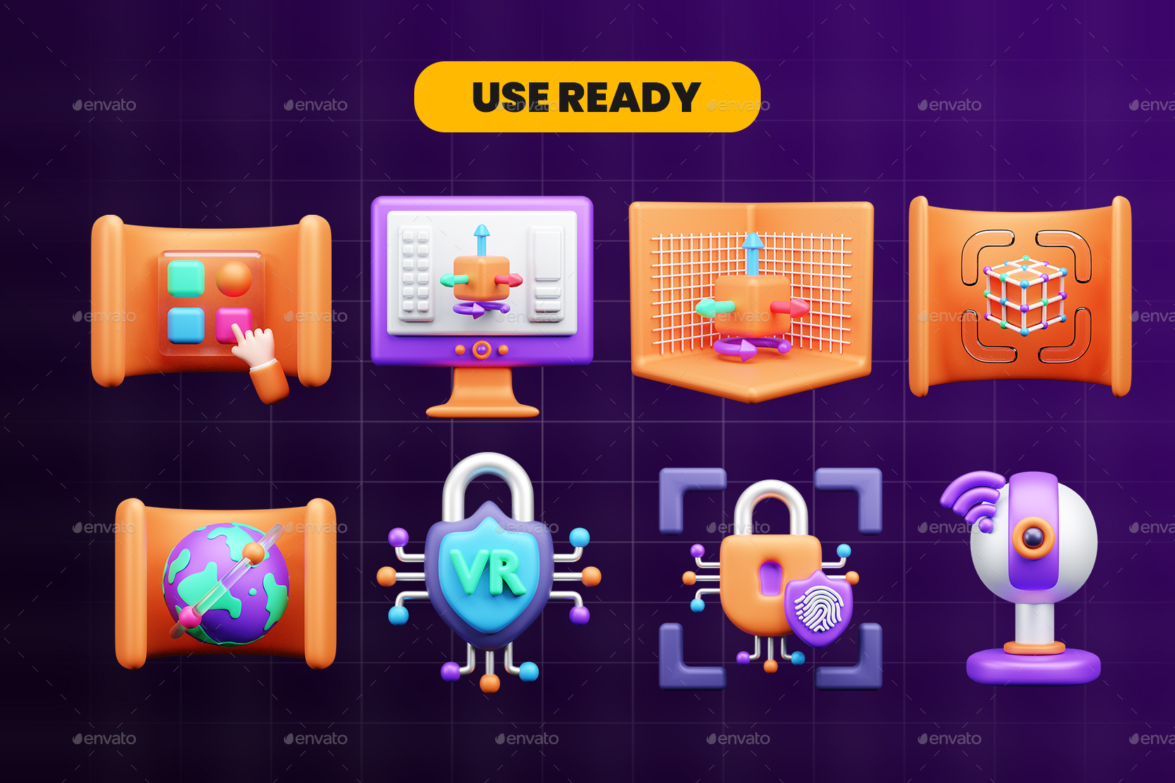 Metaverse Gaming 3d Illustration Icon Pack, Graphics | GraphicRiver
