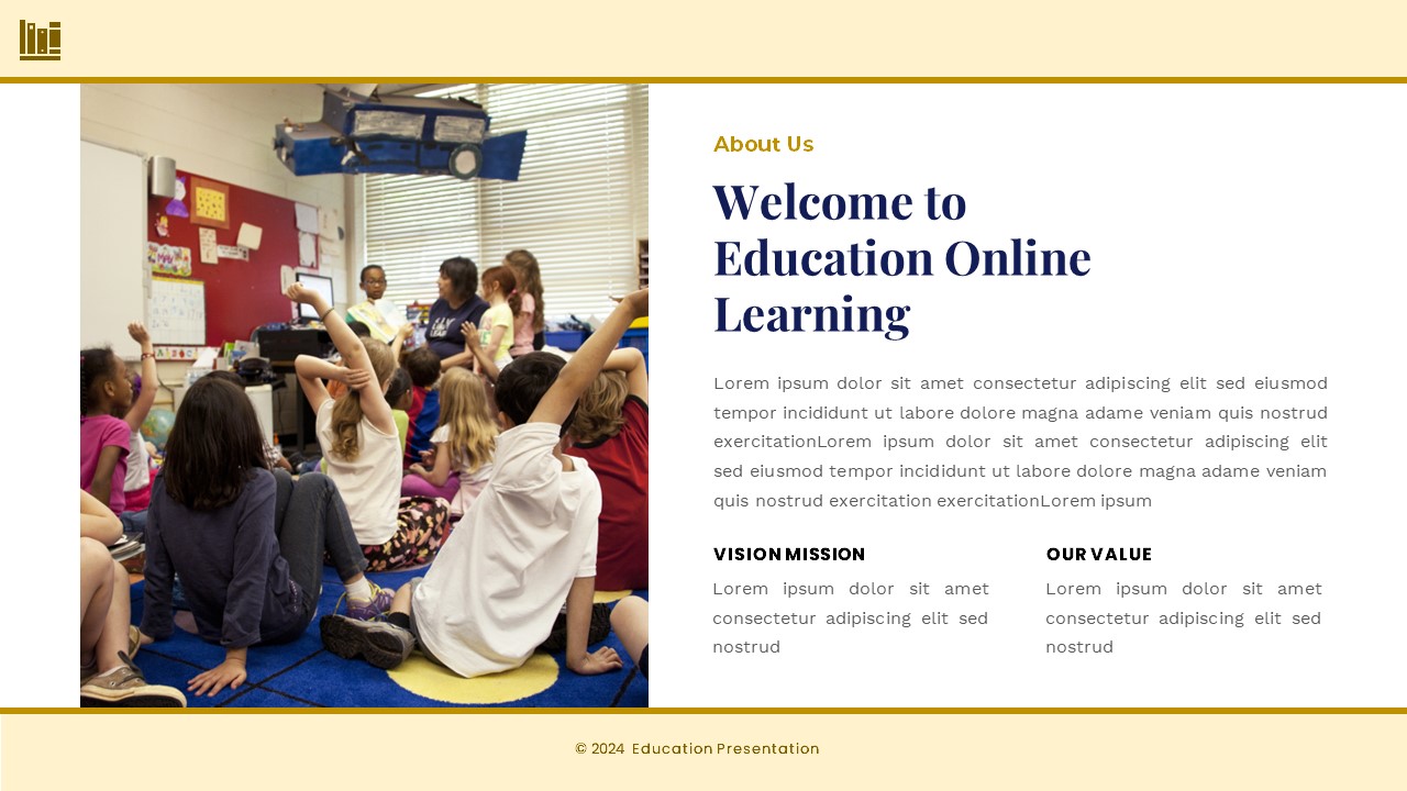 Learning - Education Online Learning PowerPoint Template, Presentation ...