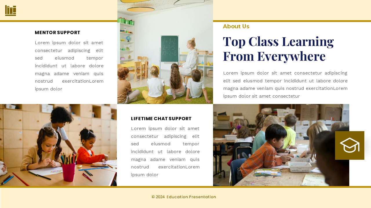Learning - Education Online Learning PowerPoint Template, Presentation ...