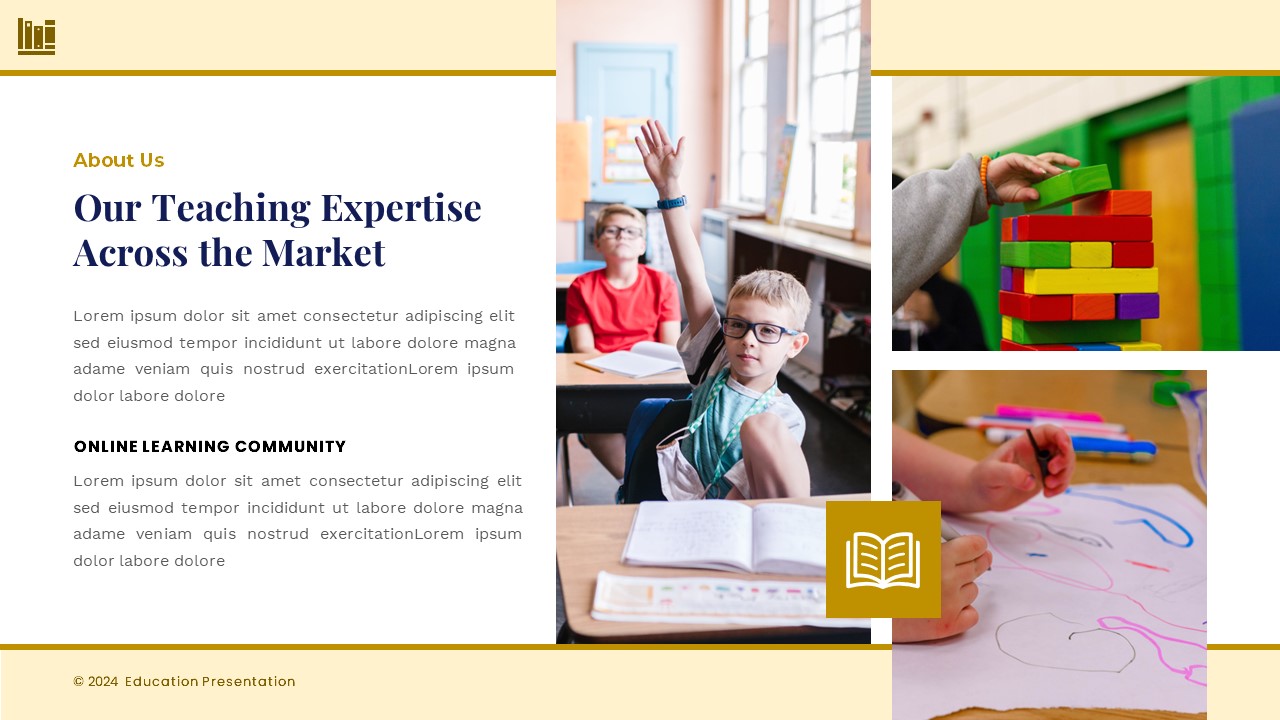 Learning - Education Online Learning PowerPoint Template, Presentation ...